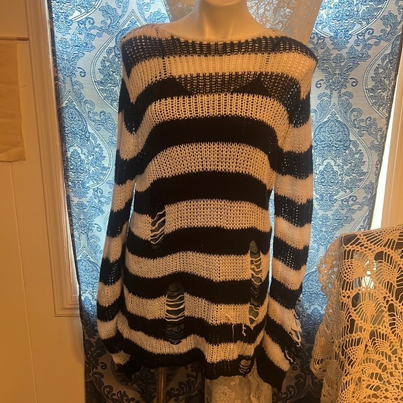 Killstar | Sweaters | Distressed Kill Star Sweater | Poshmark